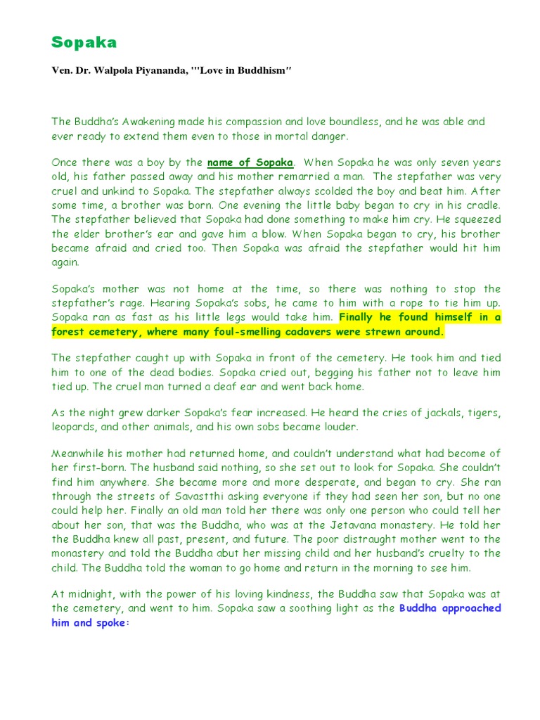 Sopaka | PDF | Gautama Buddha