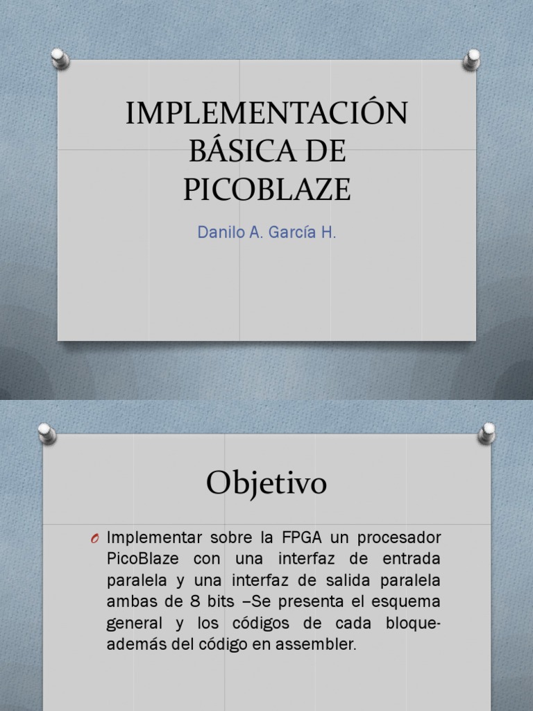 Implementacion Basica de Picoblaze | PDF | Vhdl | Electrónica