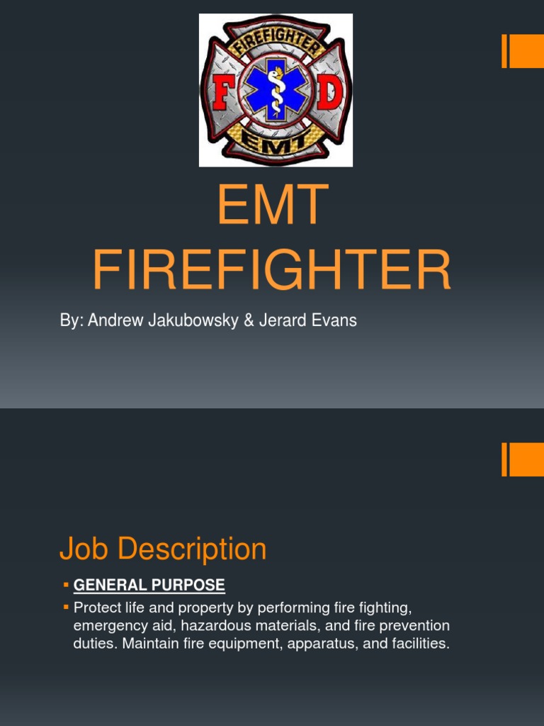 Emt Firefighter | PDF | Firefighter | Firefighting