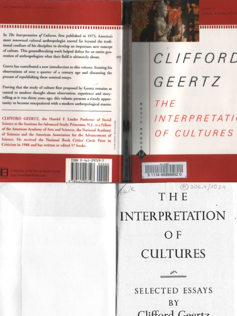 Clifford Geertz - The Interpretation of Cultures | PDF
