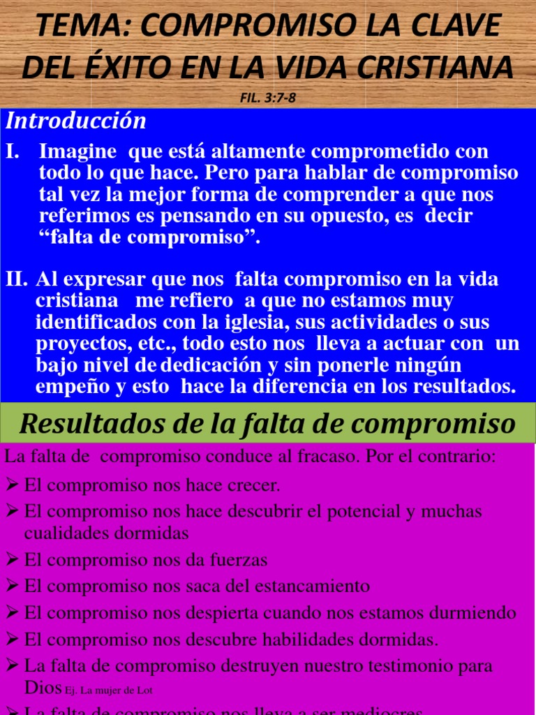 Compromiso La Clave Del Exito | PDF | Jesús | Dios