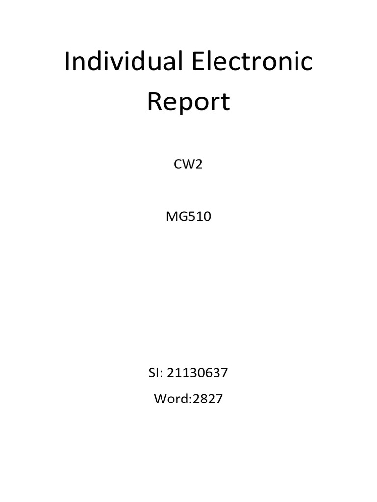 MCCP cw2 Full Report | PDF | Brand | Strategic Management