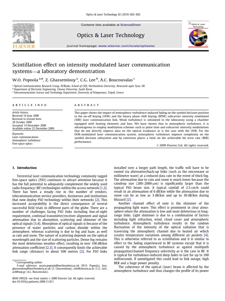 Fso Rf Out Rxr Pdf Attenuation Modulation