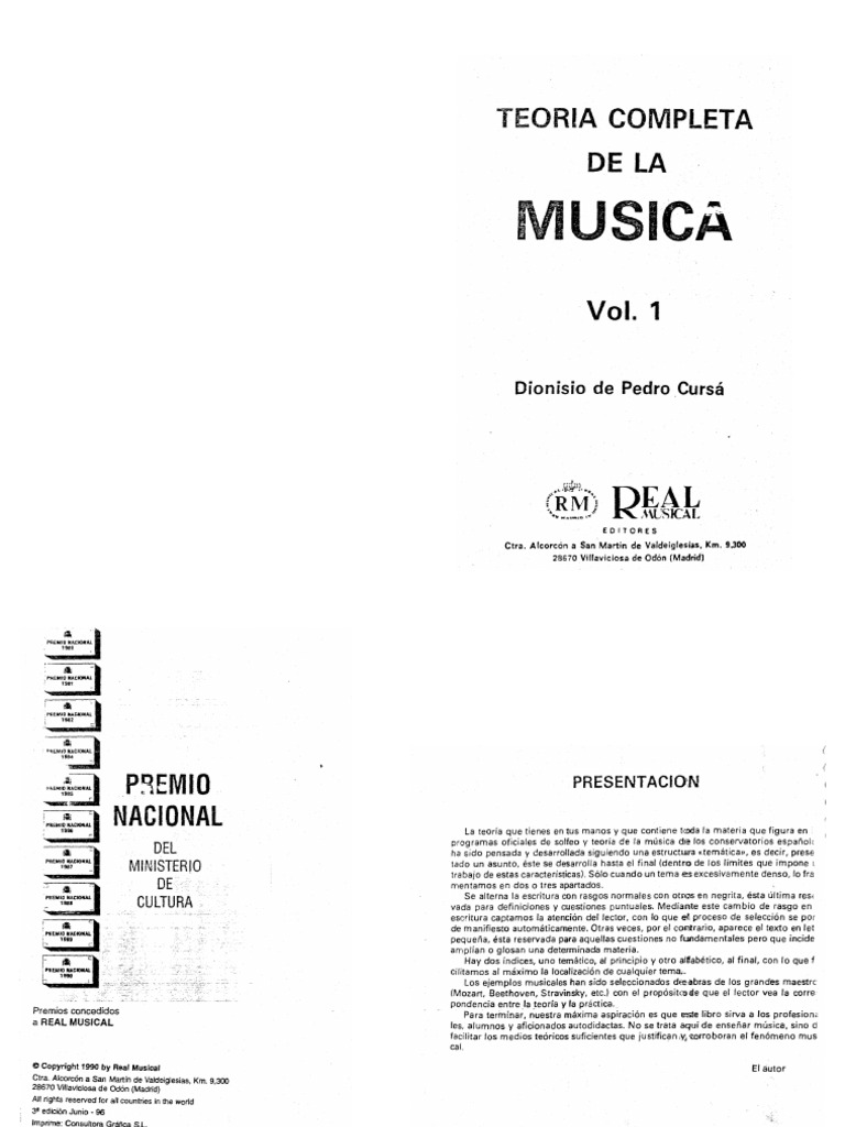 Teoria Completa de La Musica Vol 1 | PDF