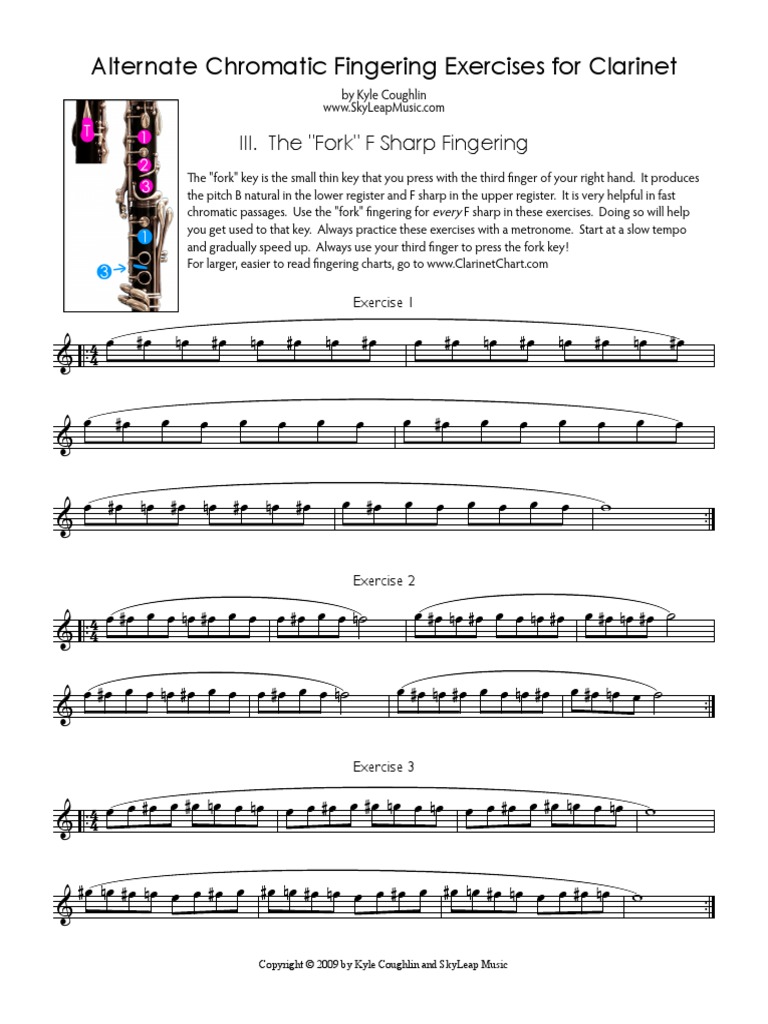 Fork FSH RP Clarinet Exercise | PDF