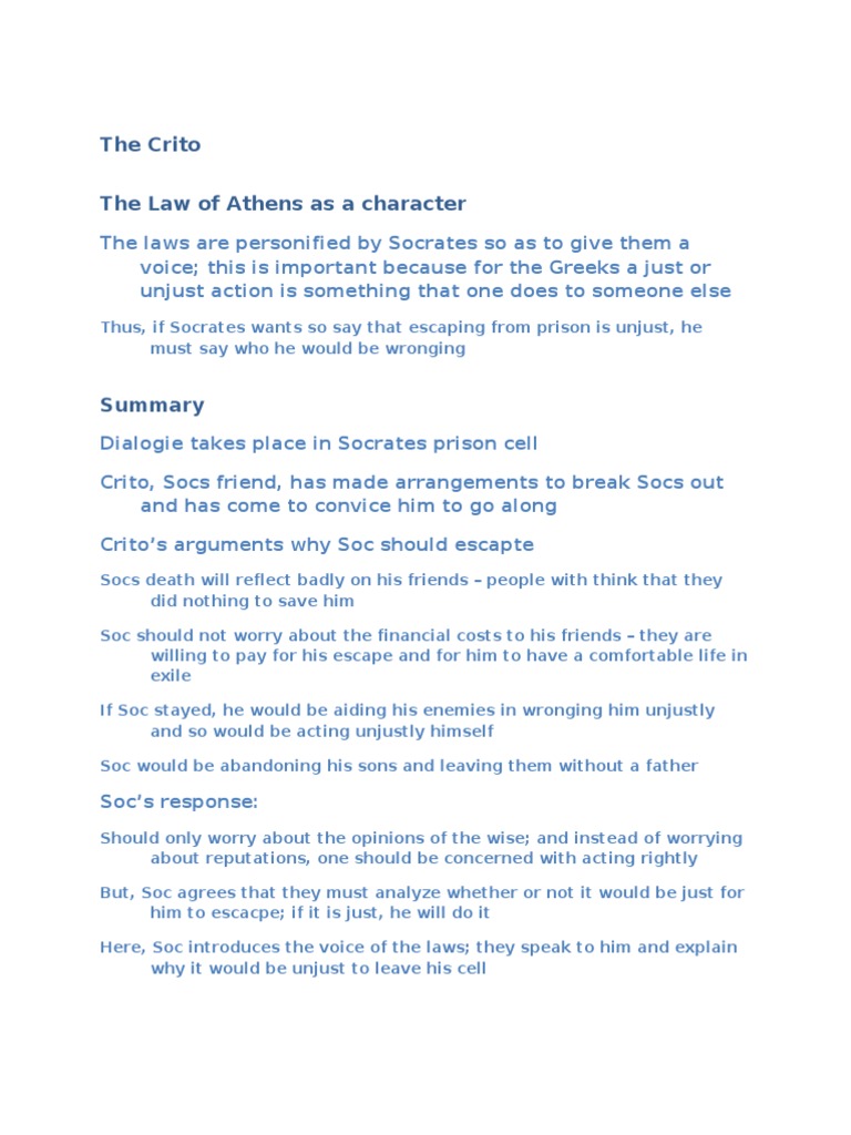 Socrates' Dilemma in Crito | PDF | Philosophical Theories