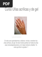 Curso Básico de Uñas Acrílicas y en Gel | PDF | Clavo (anatomía ...