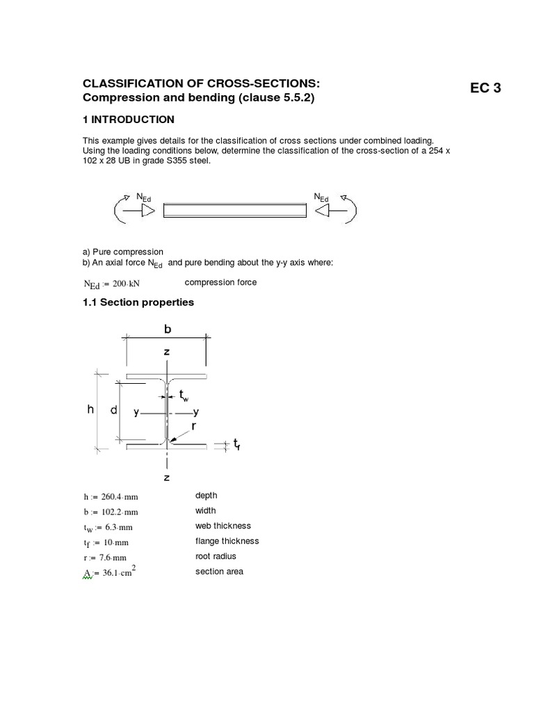 MathCad Steel Beam PDF | PDF
