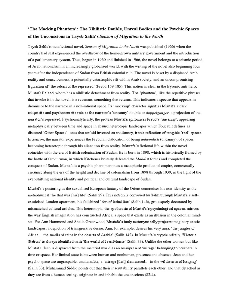 Seasons of Migration To The North | PDF | Nihilism | Existentialism