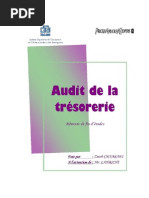 Audit Du Cycle Trésorerie CESAG | PDF | Audit | Contrôle interne