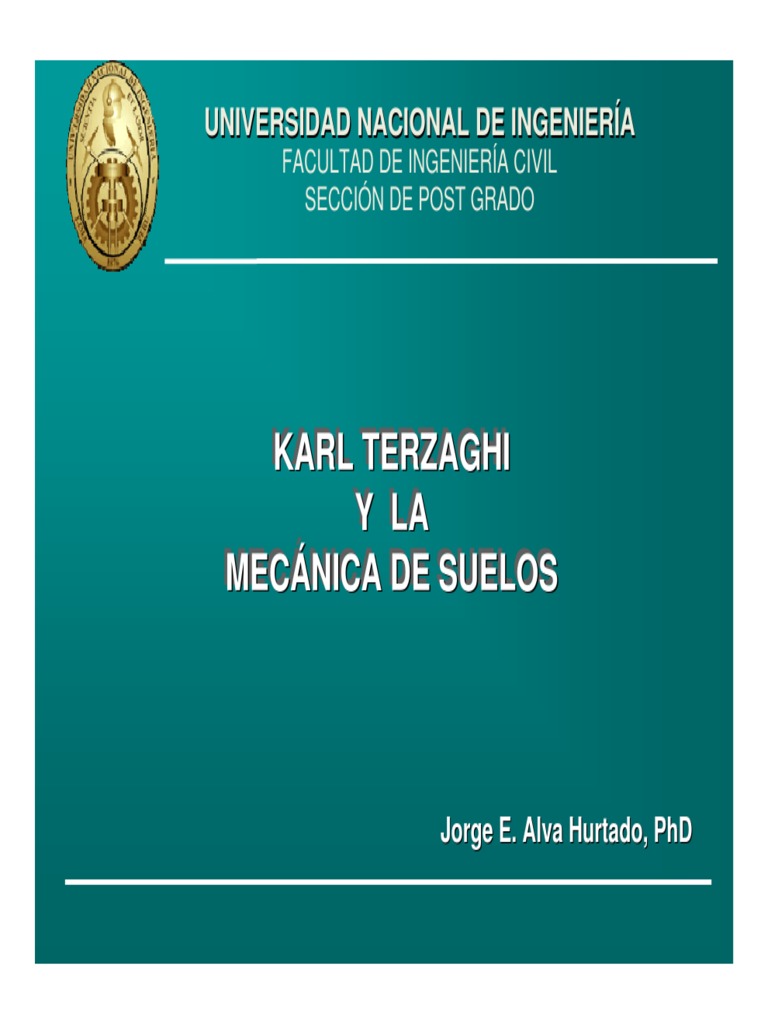 Terzaghi y la Mecánica de Suelos | PDF