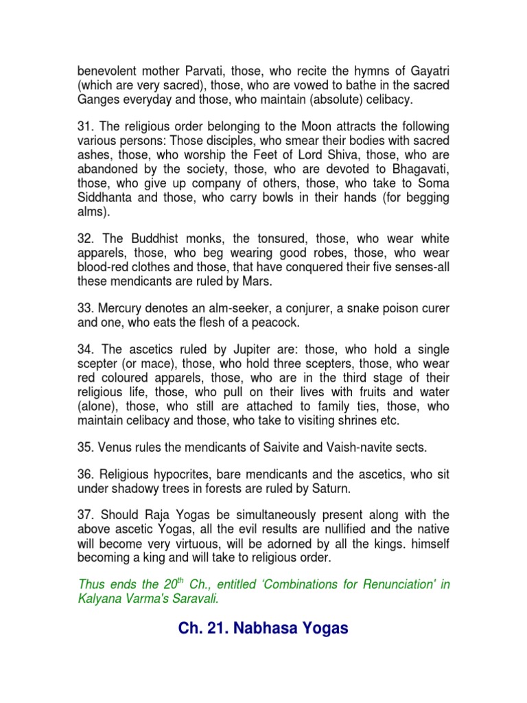 WS Saravali Astrology - Doc.73 | PDF | Social Science | Religion & Spirituality