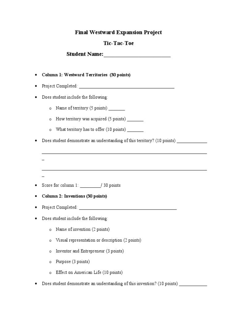 Tic Tac Toe Score Sheet | PDF