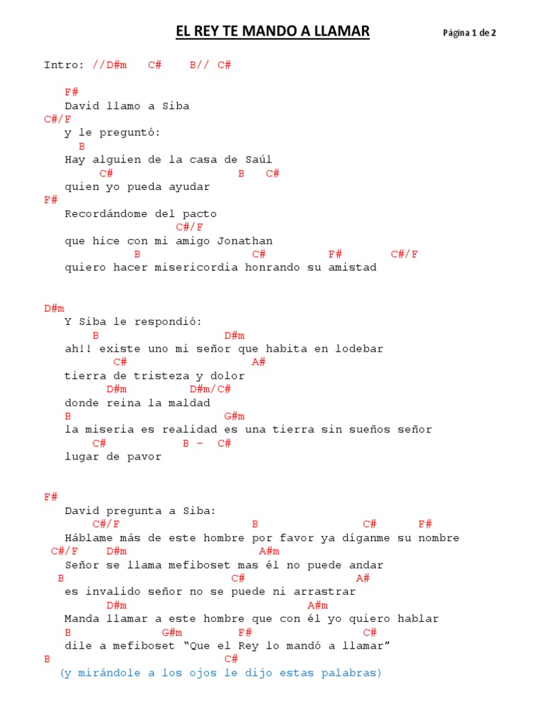 El Rey Te Mando A Llamar | PDF