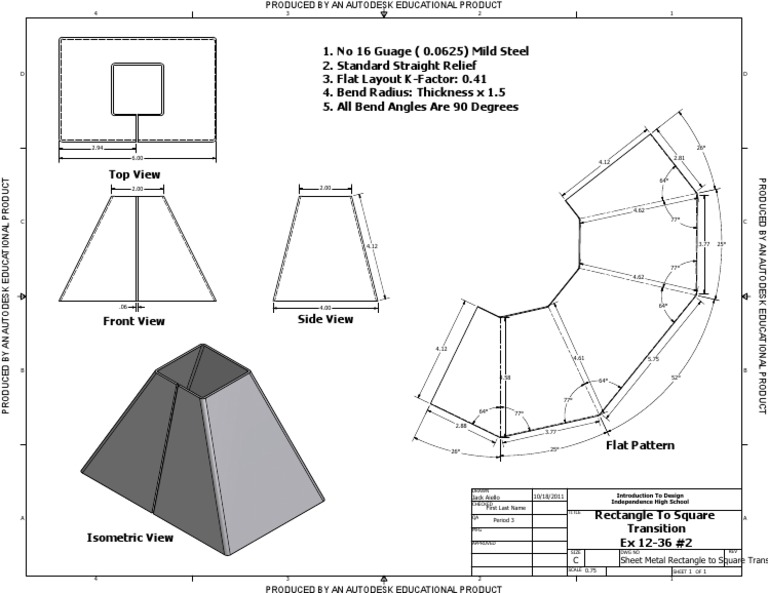CH 12 Square To Rectangle Transition Drawing | PDF