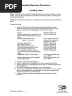 Restaurant Sop Template | PDF | Foods | Restaurants