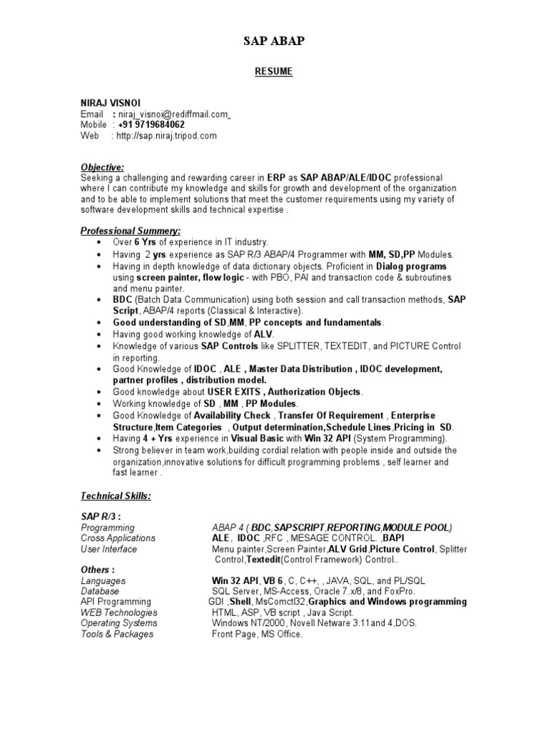 Niraj CV | PDF | Computing | Software
