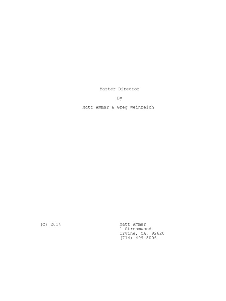 Master Director | PDF | Leisure