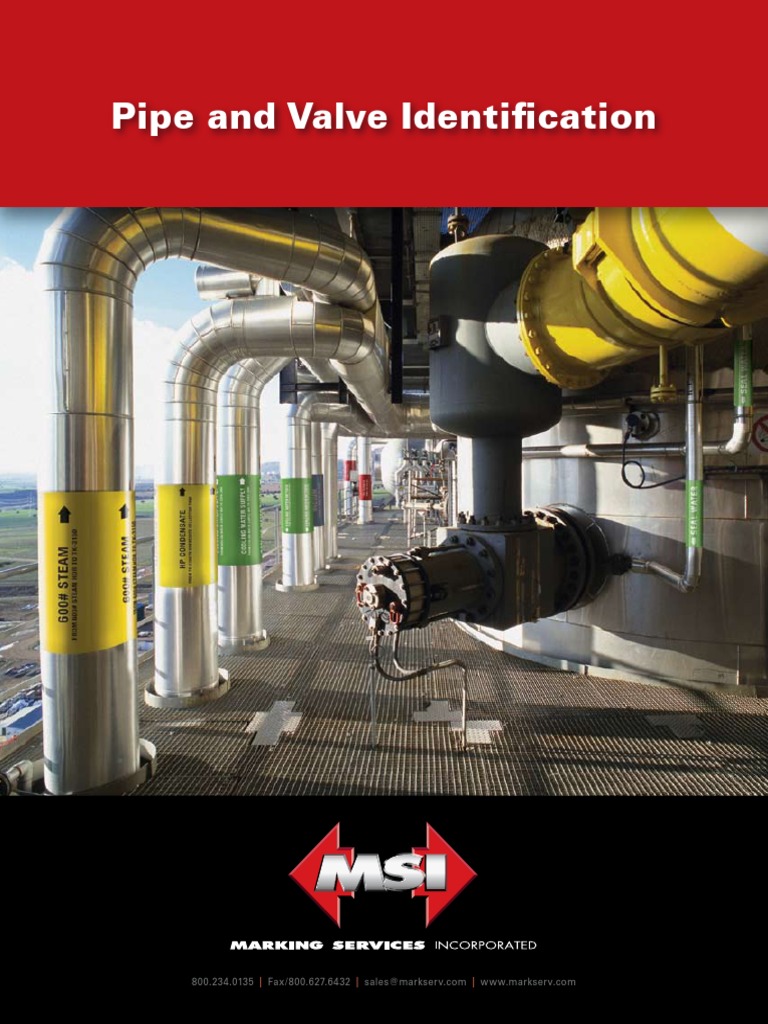 Pipe and Valve Identification | PDF | Nitrogen | Pipe (Fluid Conveyance)