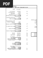 C40 Concrete Mix Design | PDF | Construction Aggregate | Density