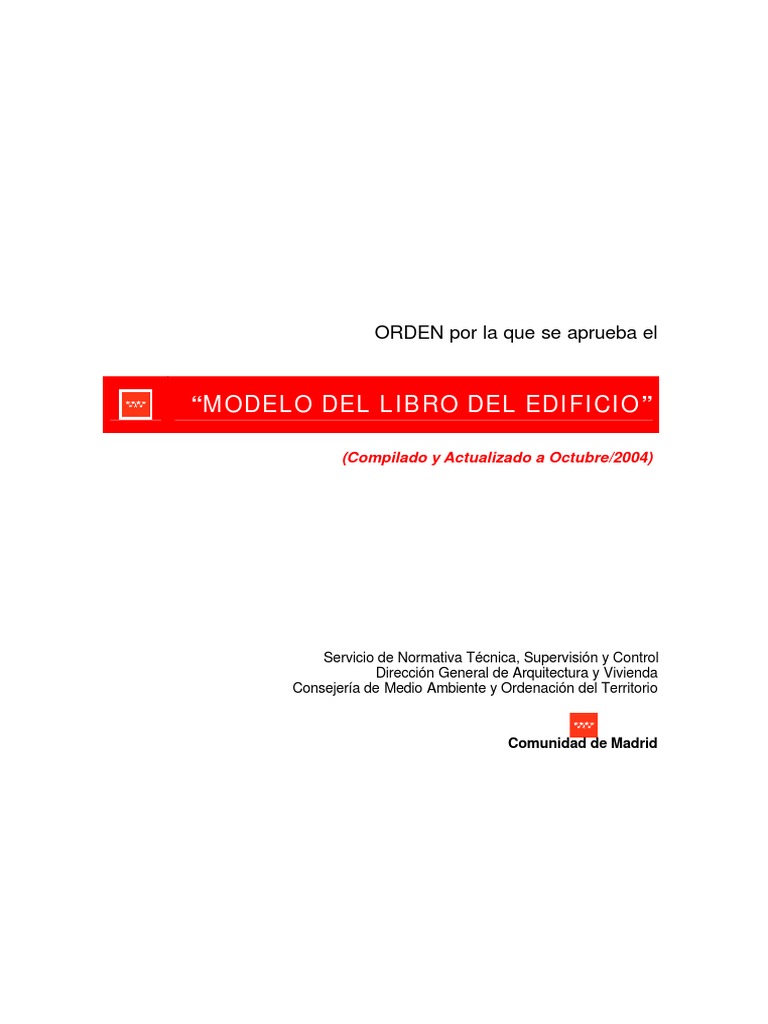 Libro Del Edificio Comunidad de Madrid | PDF | Libros | Calle