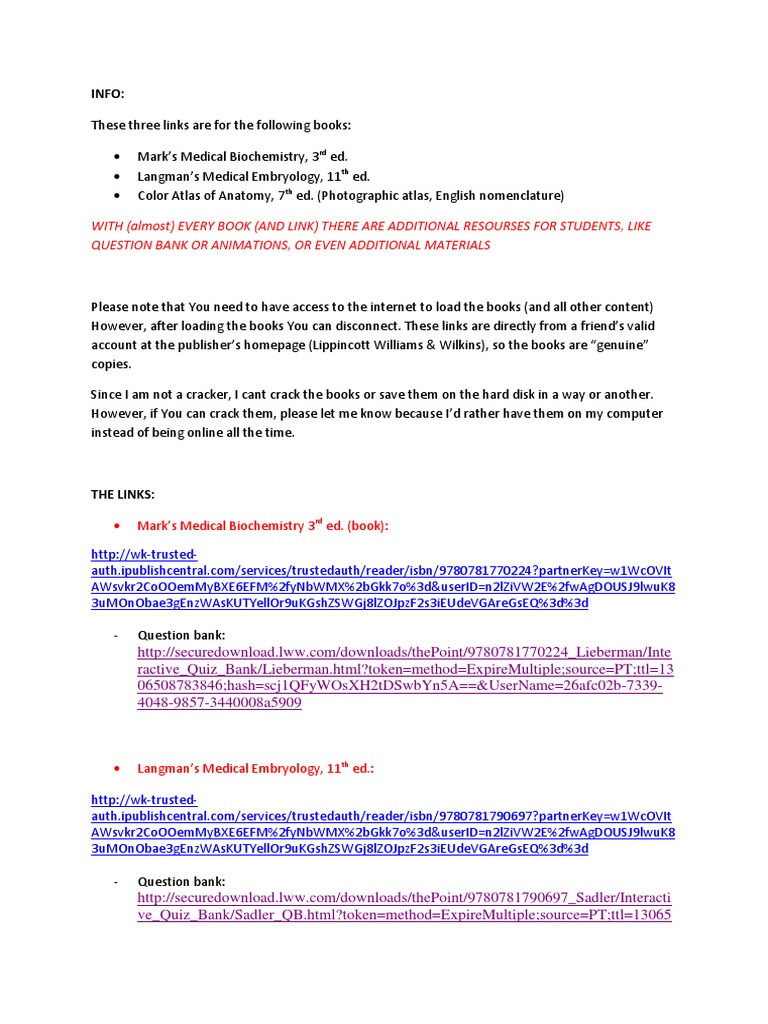 Links To Books and Additional Material | PDF | Html | Media Technology