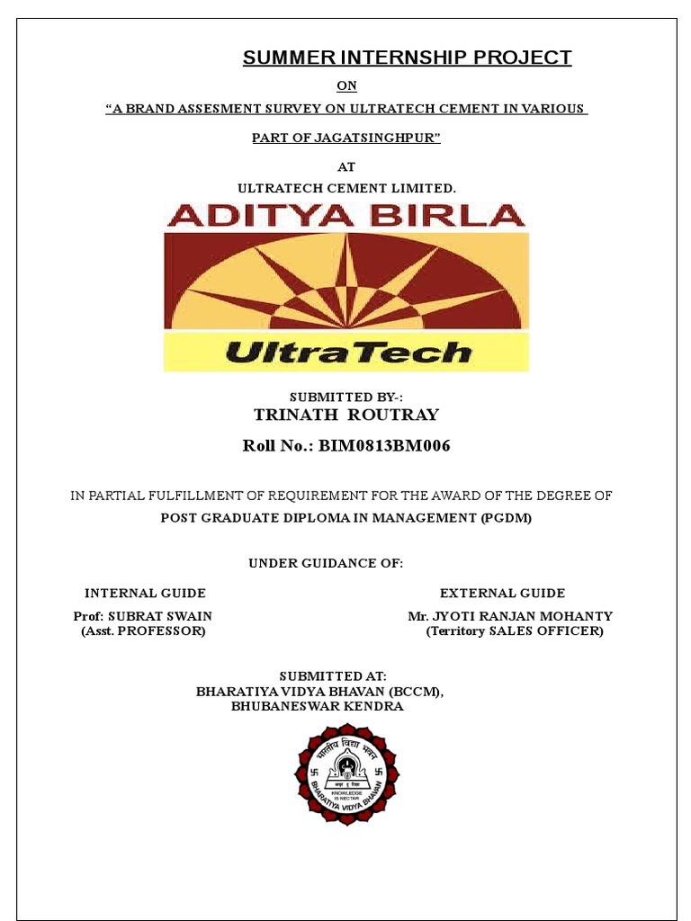 Ultratech Project | PDF | Business
