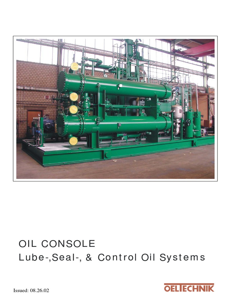 Lube Oil Console Systems Overview | PDF | Pump | Instrumentation