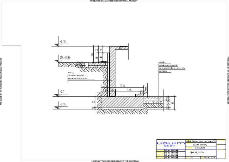Detaliu Constructie Subsol Incalzit | PDF