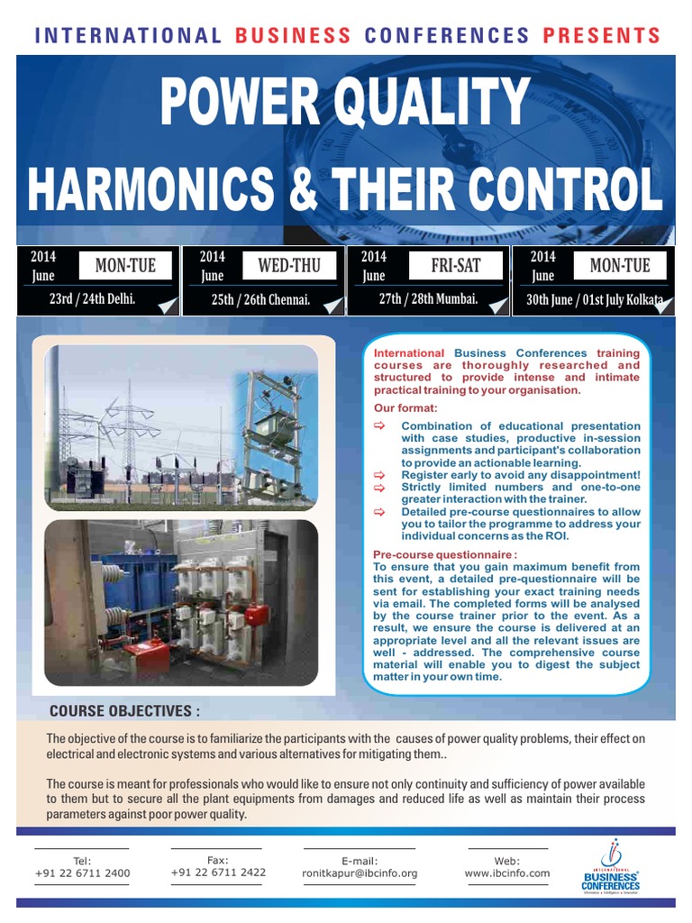 Power Quality - Harmonics & Their Control | Download Free PDF | Power Electronics | Electrical ...