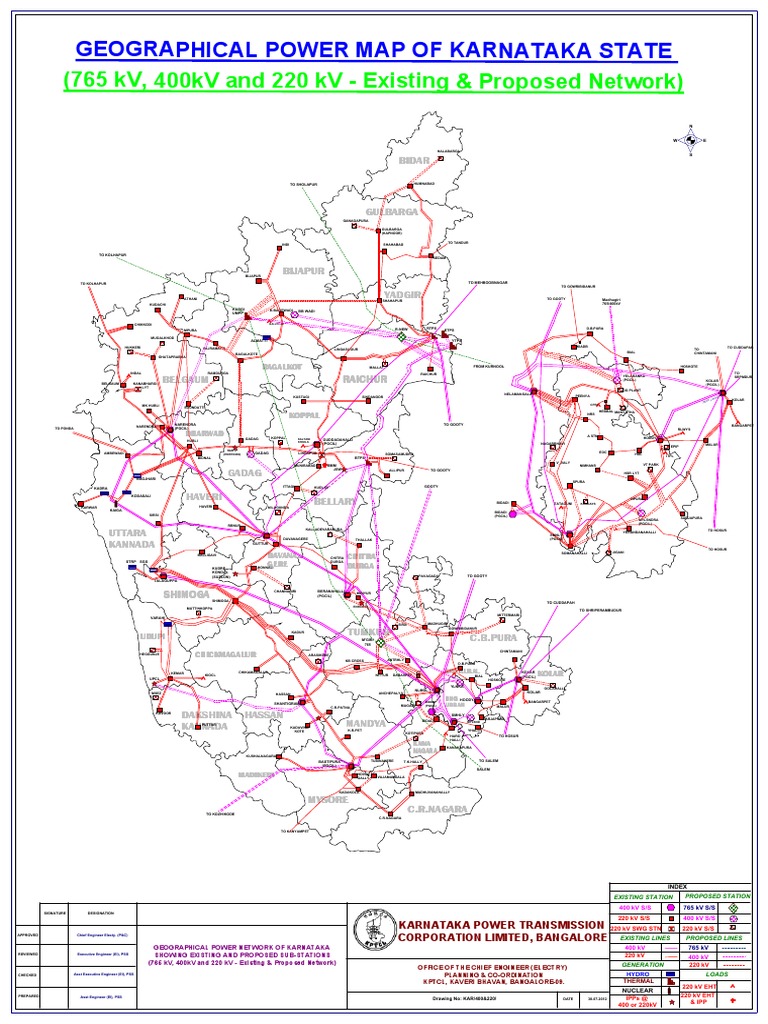 Latest KPTCL Map | PDF | South India