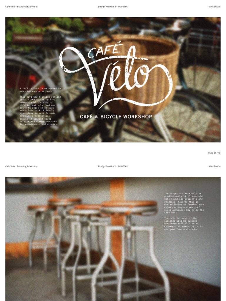Cafe Velo Final Crit Boards | PDF | Coffeehouse | Food And Drink