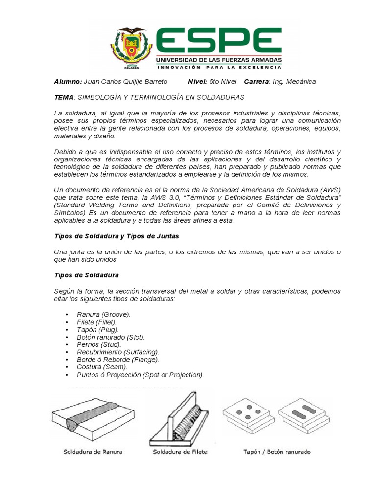Simbología, Terminología y Tipos de Juntas en Soldadura | PDF | Soldadura | Construcción