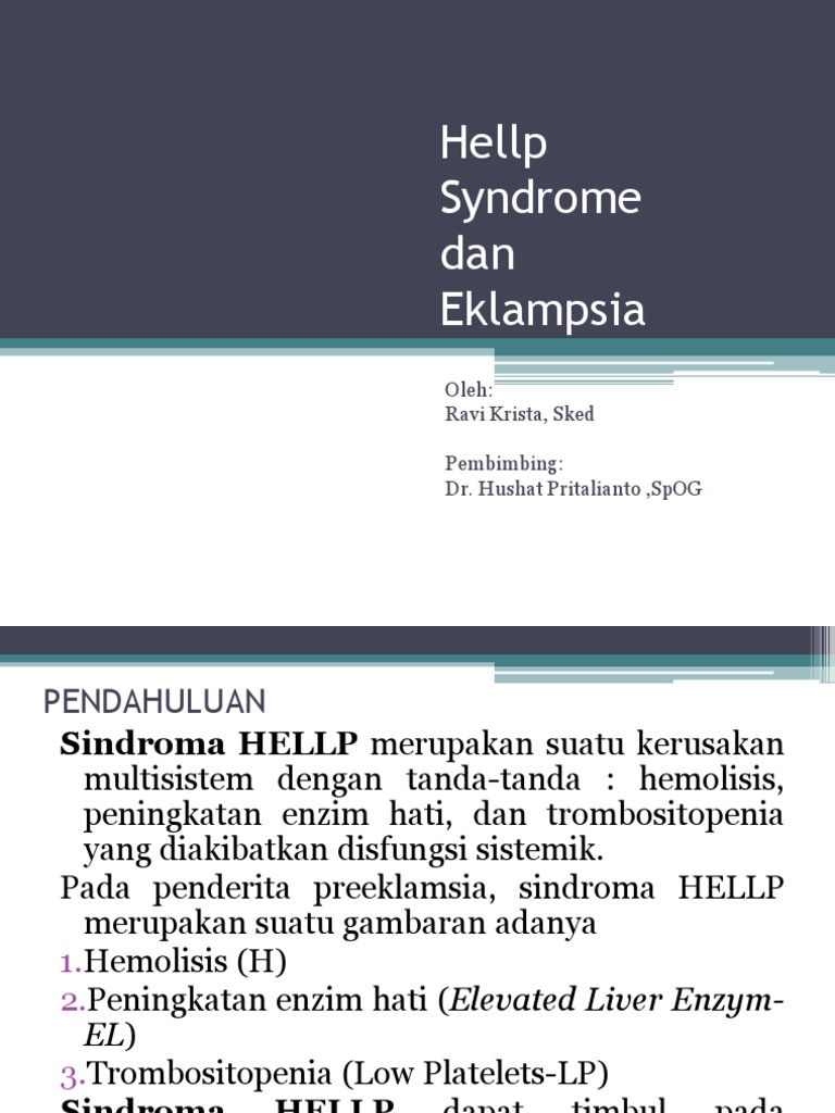 HELLP Syndrome | PDF