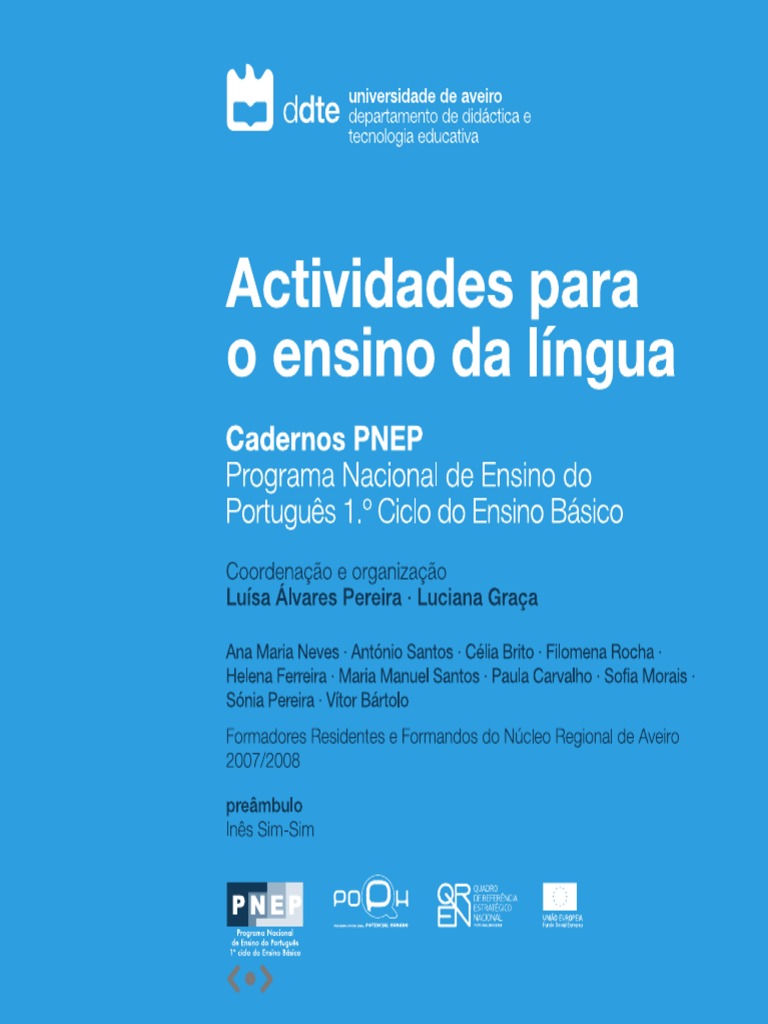 Pnep Atividades Ensino Lingua 2009 | PDF | Portugal | Aprendizado