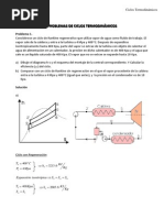 Ejercicios de Ciclos Termodinámicos | PDF | Ejercicio | Calor