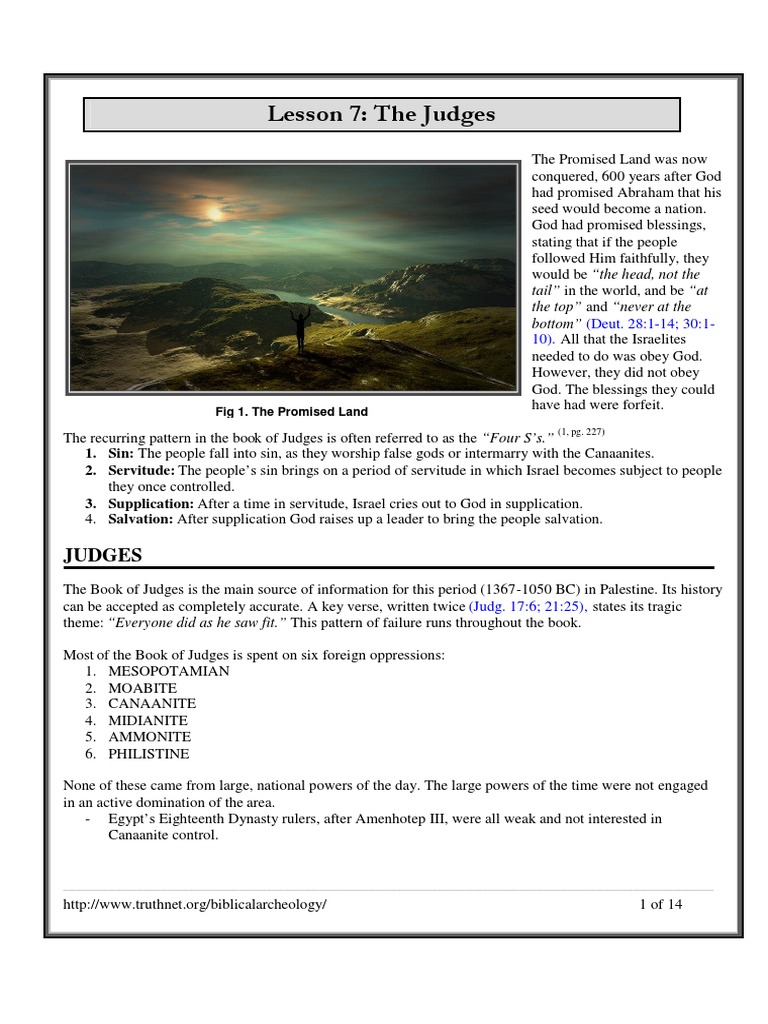 7biblicalarchaeology Judges | PDF | Samson | Hebrew Bible