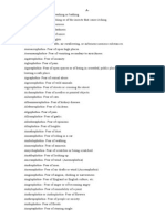 Comprehensive Philias A-Z List | PDF | Pedophilia | Nature