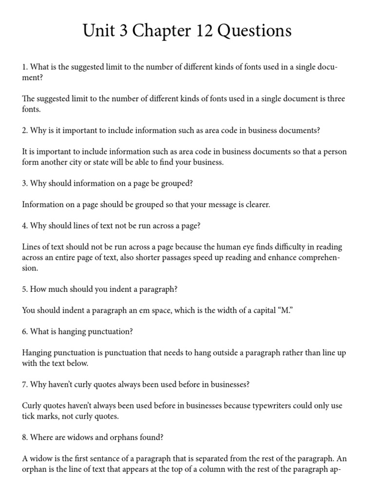 Unit 3 Chapter 12 Questions | PDF | Portable Document Format | Paragraph