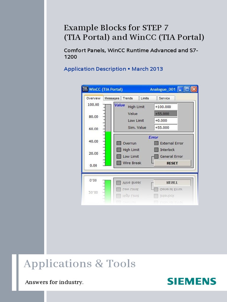 Faceplate WinCC Analogue en | PDF | Library (Computing) | Analogue ...