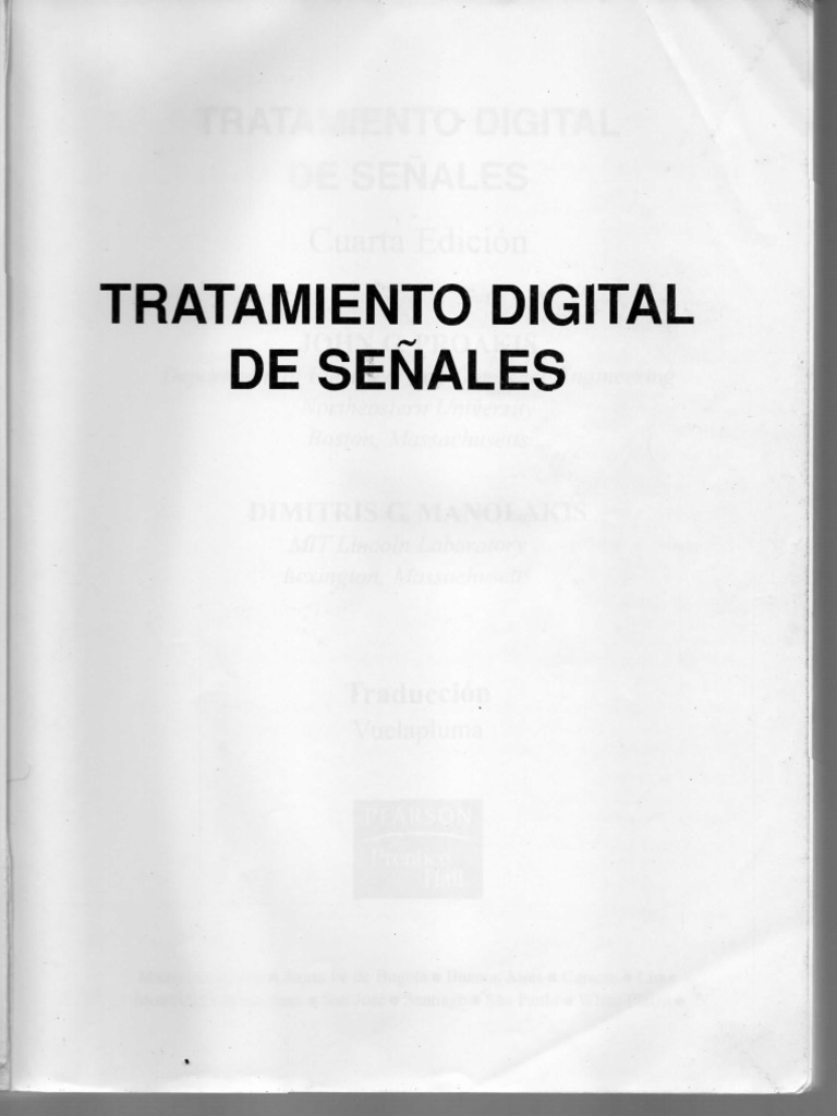 Capitulo 1 - Tratamiento Digital de Señales | PDF | Transformada rápida ...