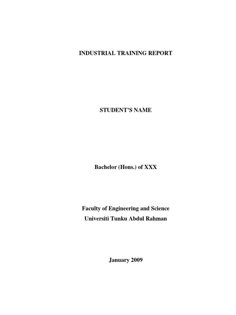 Industrial Report Template (Engineering) v2 | PDF | Paragraph | Engineering