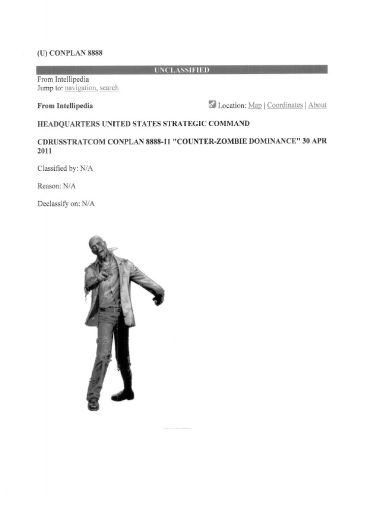 米軍のゾンビ対策「概念計画8888」は非現実的？ | サバミリマップ