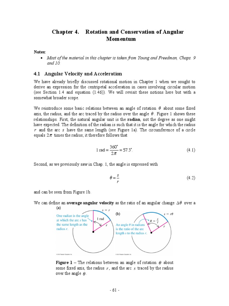 Ch4-Angular Momentum Conservation | PDF | Rotation Around A Fixed Axis ...