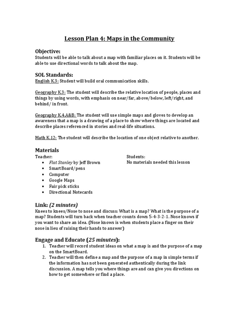 Lesson 4a | PDF | Map | Vocabulary