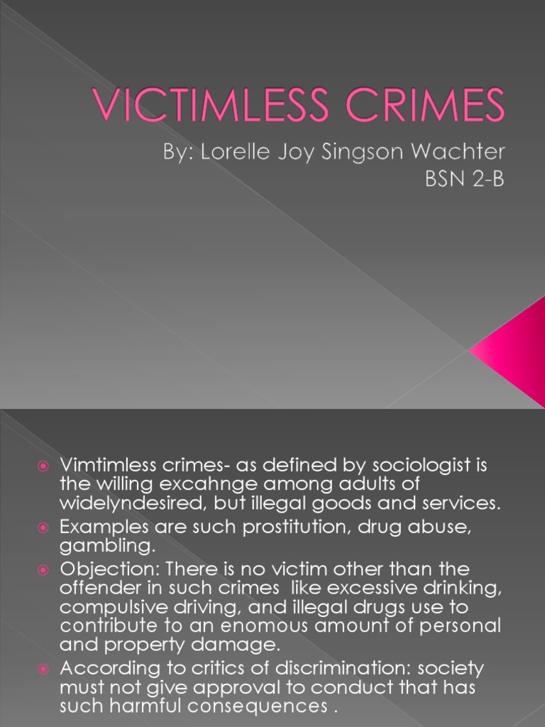 Victimless Crimes | PDF | Crime & Violence | Crime Thriller