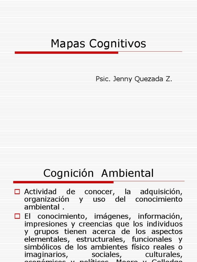 Mapas Cognitivos | PDF | Mapa | Cognición