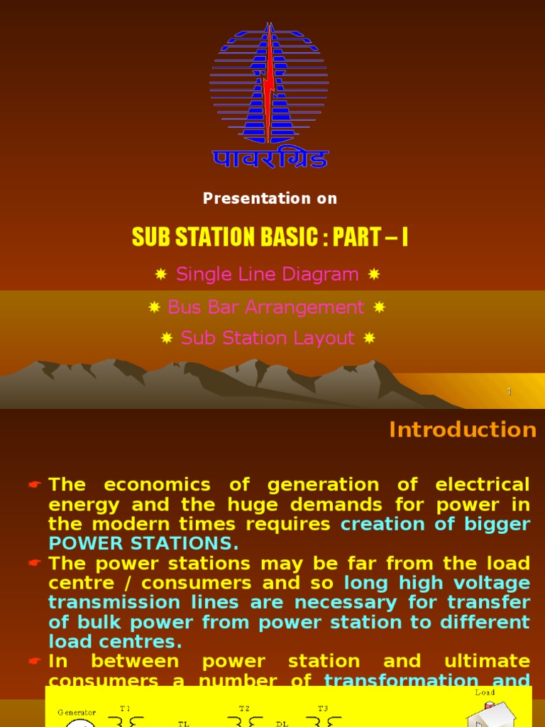 Part - I - SLD, BB & Layout | PDF | Electrical Substation | Electric ...