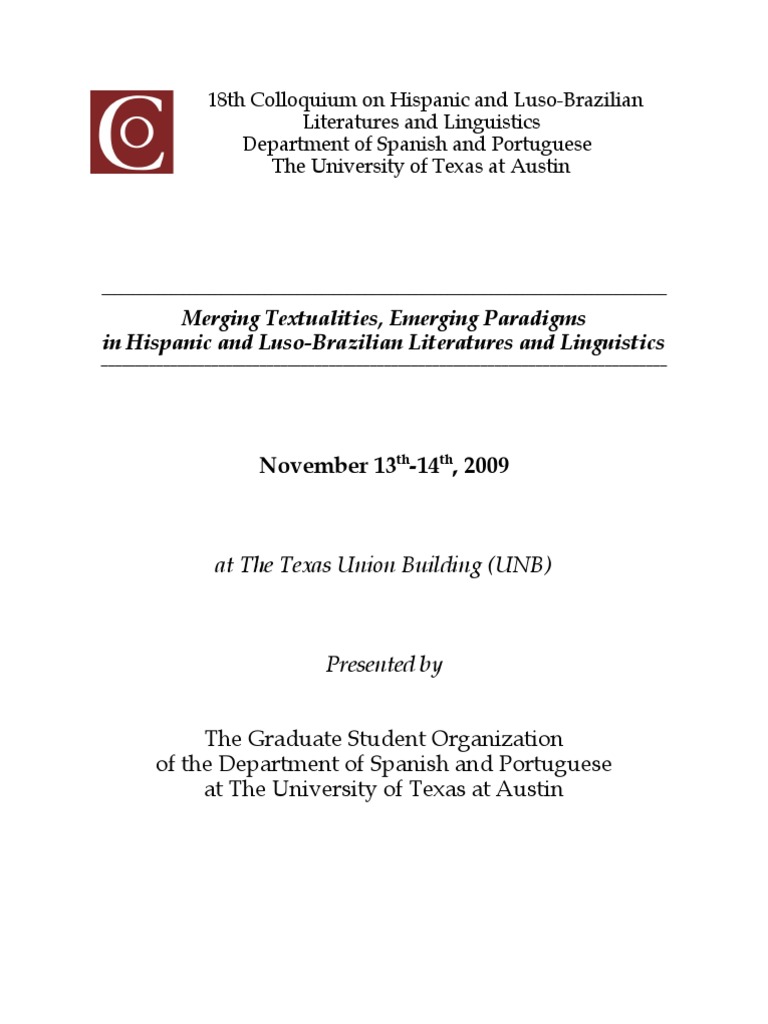 18th Colloquium Final Program | PDF | Communication
