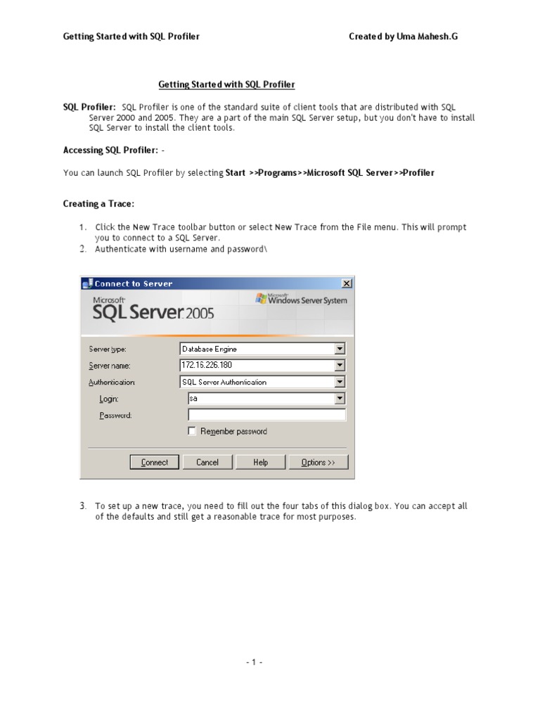 How To Do SQL Profiling | PDF | Business
